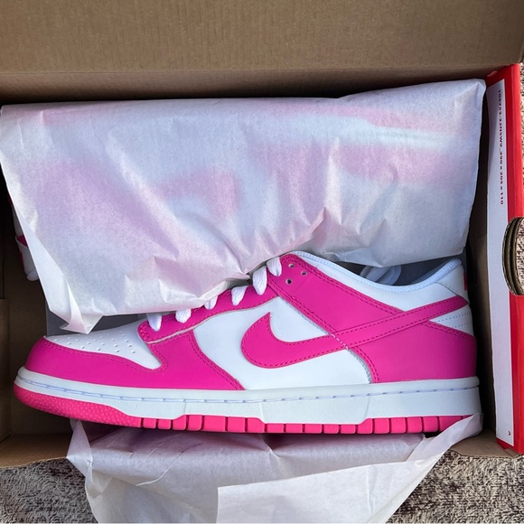 Nike | Shoes | Brand New Nike Dunk Low Gs Laser Fuchsia Pink Barbie ...